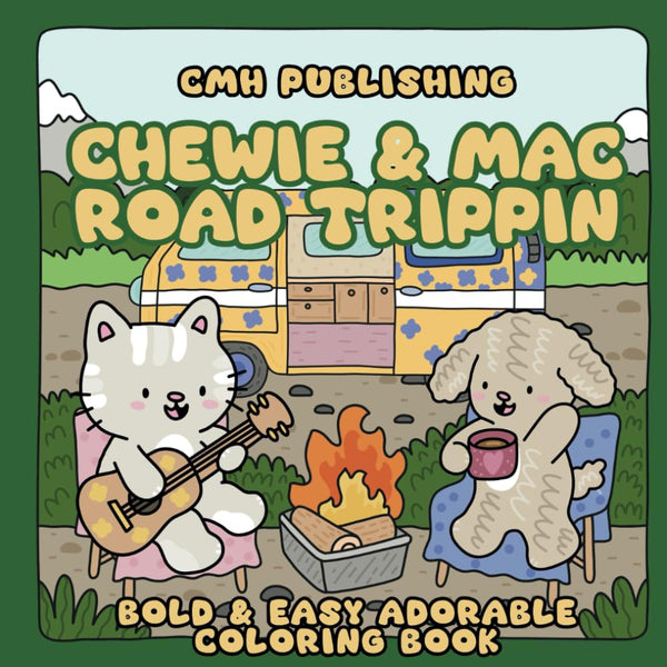 Chewie and Mac Road Trippin Coloring Book, Adorable Animal Characters ...