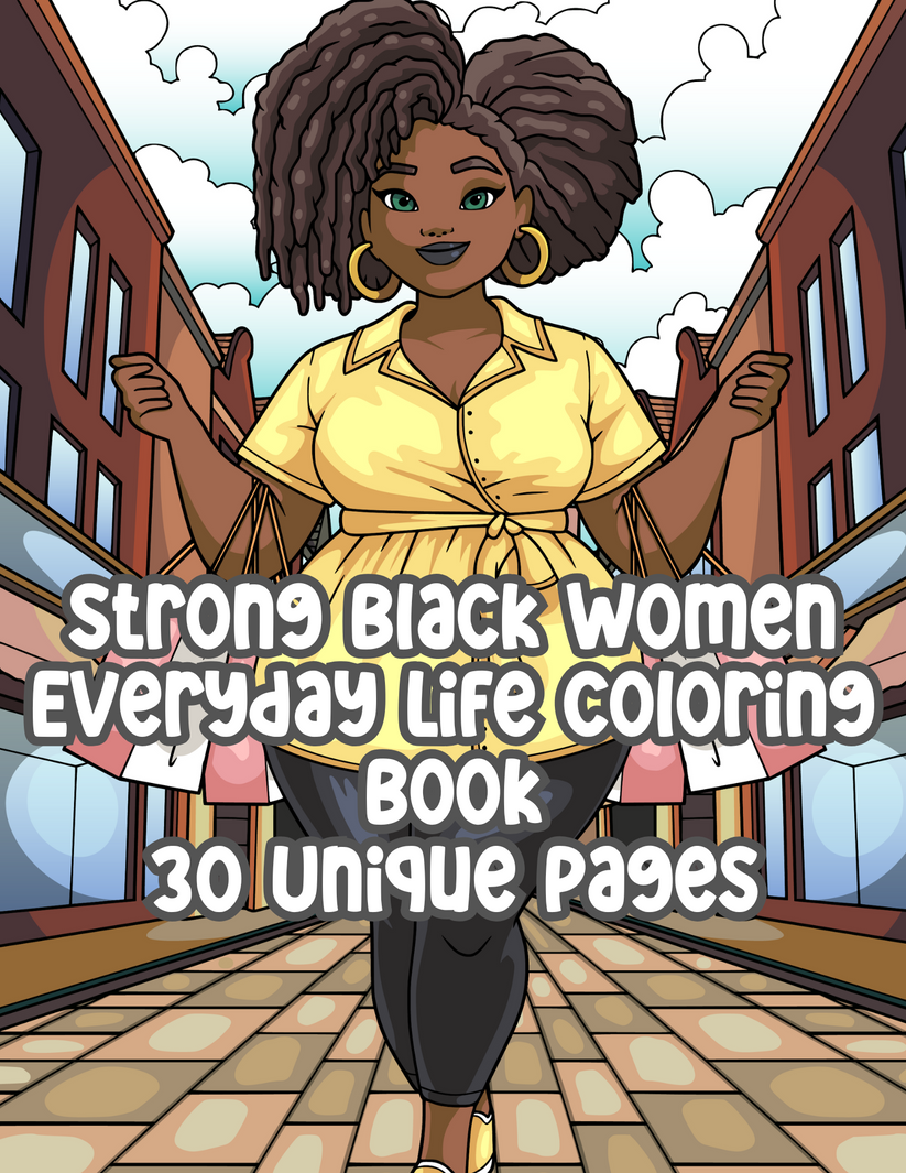 30 Black Women Coloring Pages | Strong Everyday Black Women Coloring B ...