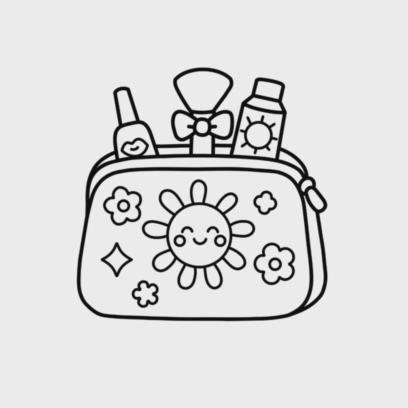 Summer Vibing Bold and Easy Coloring Book | 20 Thick Line Coloring Pag ...